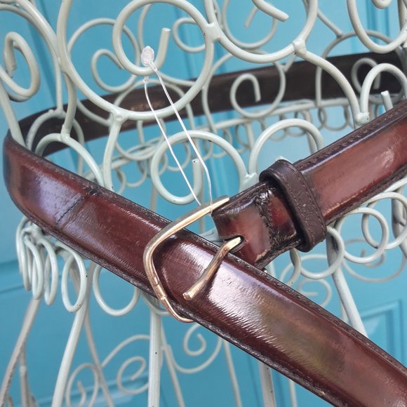 Accessories | Mens Genuine Real Leather Belt Tan Burgundy Wine Smooth ...